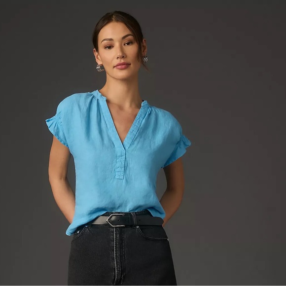 Pilcro | Tops | Nwt Pilcro Deepv Linen Blouse | Poshmark